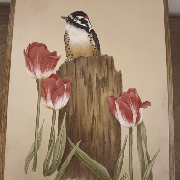 Hand Crafted | Art | Original Meadowlark Bird Painting Handmade Acrylic ...